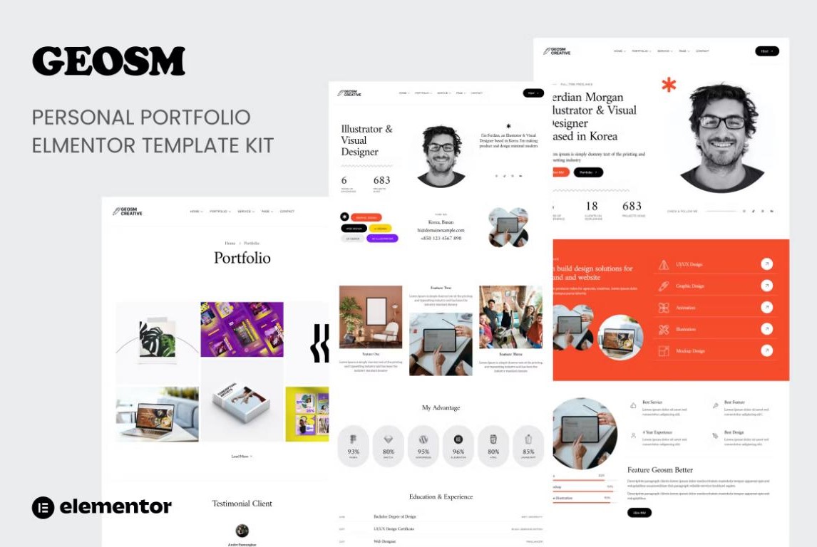 Elementor Templates Personal Portfolio – Free Biswas Company